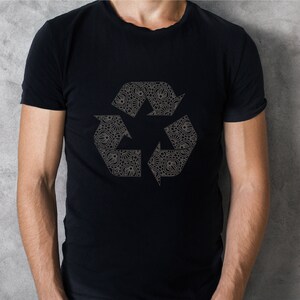 Mandala Recycle Symbol SVG, Zentangle Recycle Symbol, Earth Day SVG ...