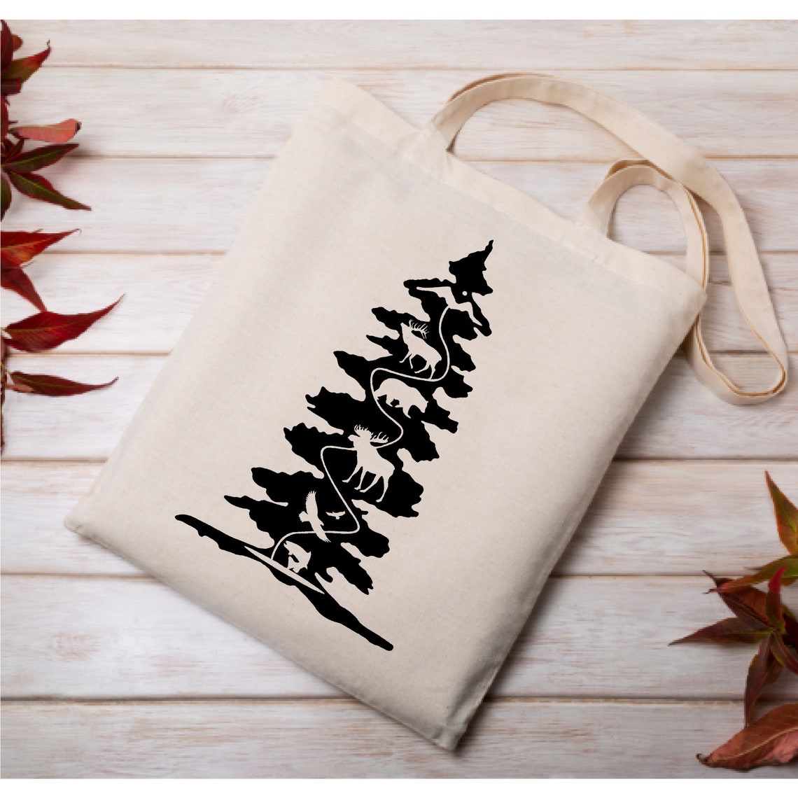 Pine Tree SVG Hiking Trail Wildlife SVG Laser Cut DXF File - Etsy