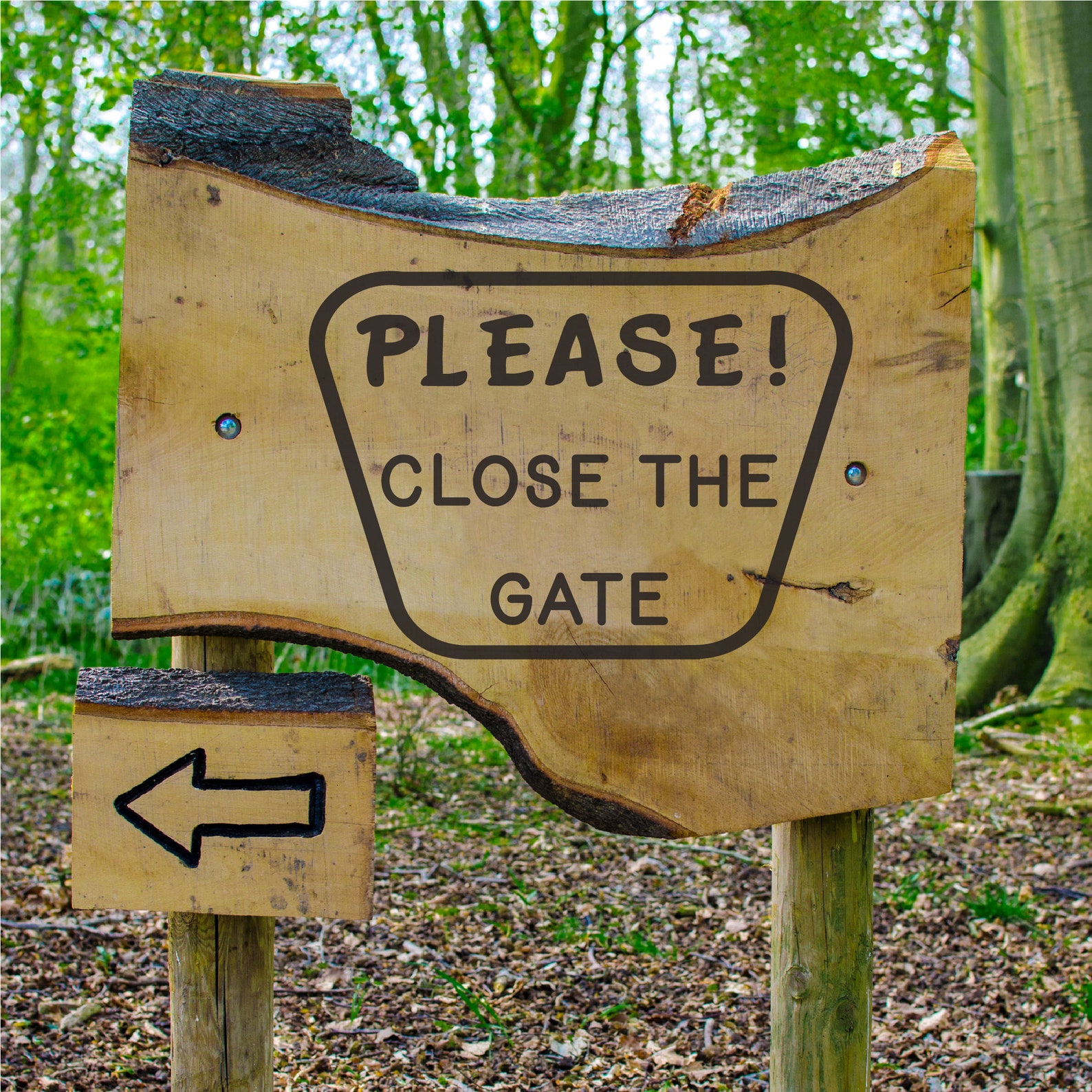 Please Close the Gate Sign National Park Close the Gate PNG Gift for ...