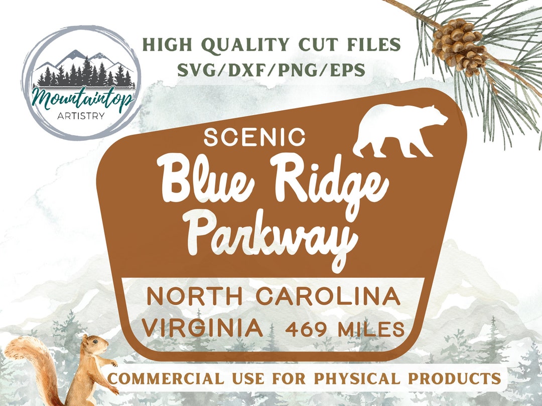 Blue Ridge Parkway Sign, Blue Ridge Parkway Gifts, Blue Ridge Parkway ...