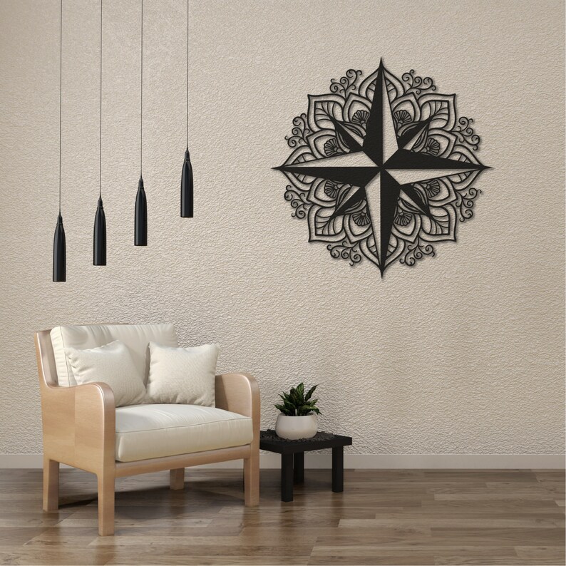 Mandala Compass Rose SVG Nautical Compass Compass Rose - Etsy