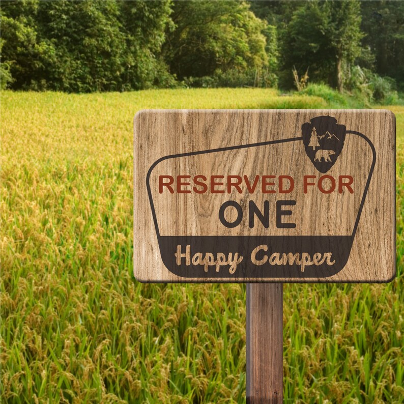 One Happy Camper Sign First Birthday Decor One Happy Camper Gift ...