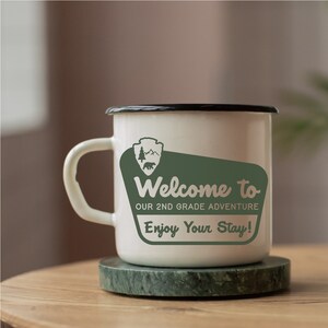Second Grade Welcome Sign Classroom Decor Woodland Theme Classroom 2nd ...