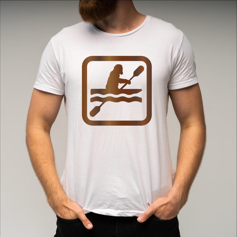 Sasquatch SVG Kayaking Sign Bigfoot Gift Sasquatch Sign Lake House ...
