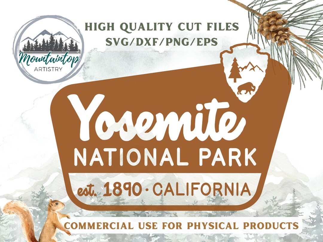Yosemite National Park Sign, Yosemite National Park Gifts, Yosemite ...