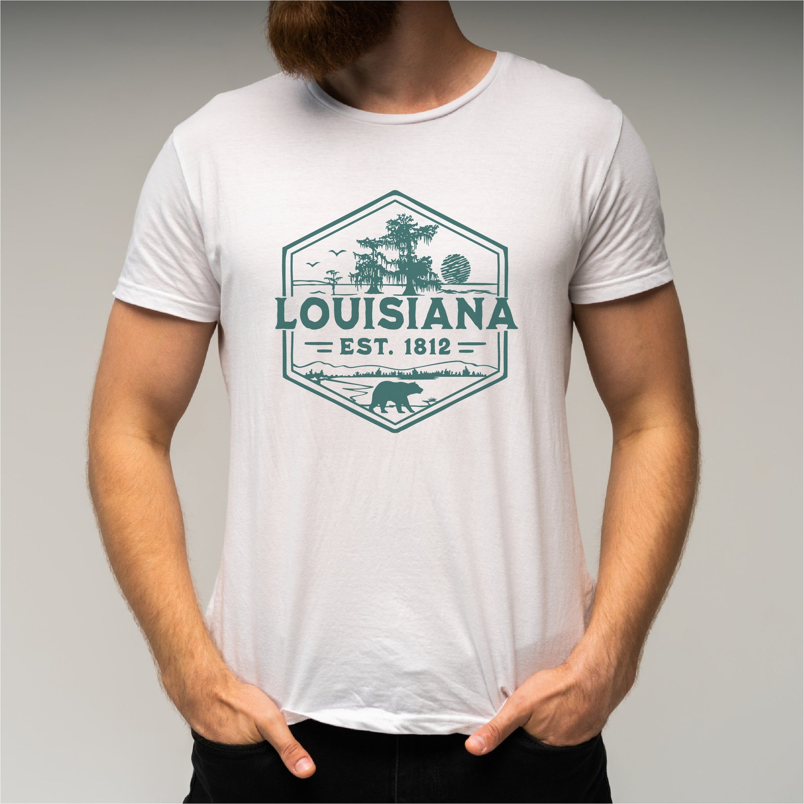 Louisiana Gift Black Bear Decor Louisiana Wall Art Bayou Gifts ...