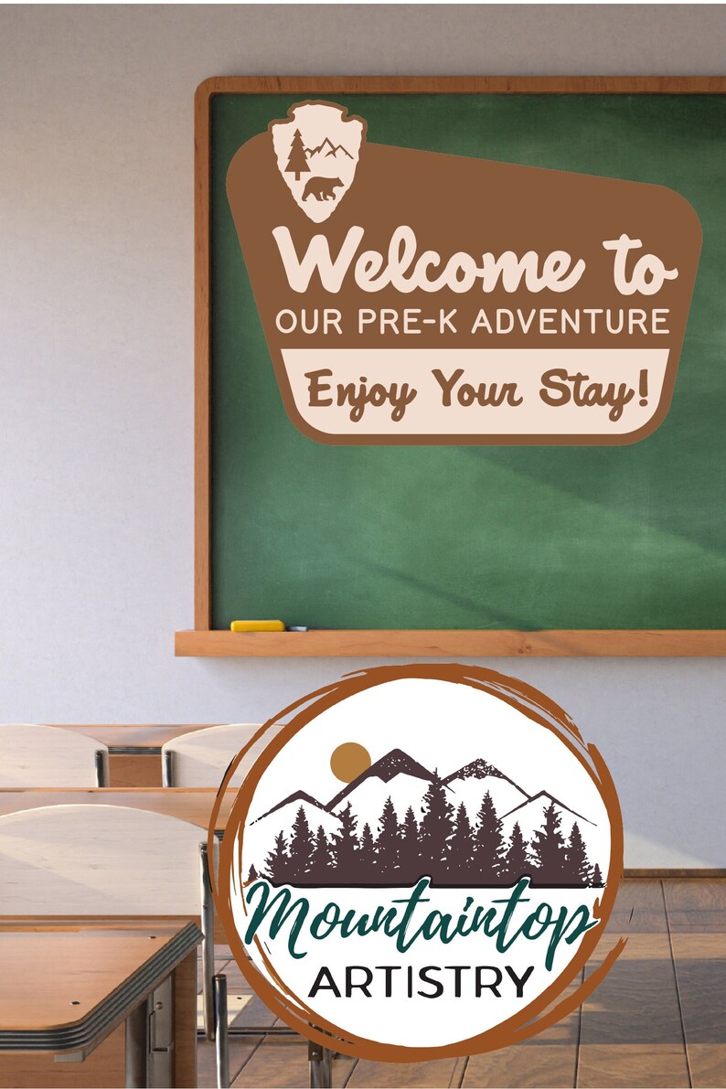 Pre K Welcome Sign National Park Classroom Decor Pre Kindergarten Class ...