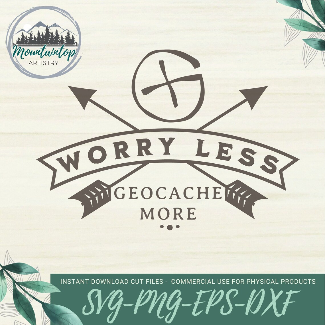 Worry Less Geocache More SVG, Geocaching Gift Ideas, Geocache Addict ...