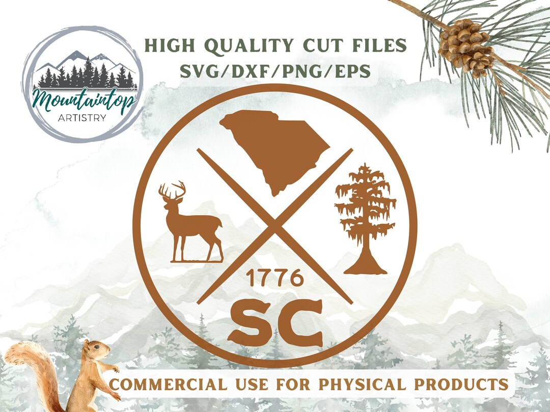 South Carolina, Cypress Tree SVG, South Carolina Wall Art - Etsy