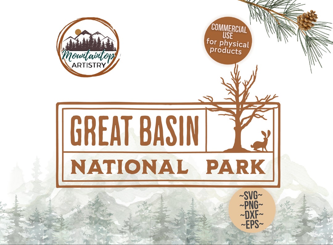 Great Basin National Park Shirt PNG Nevada Gift Jack Rabbit Wall Art ...