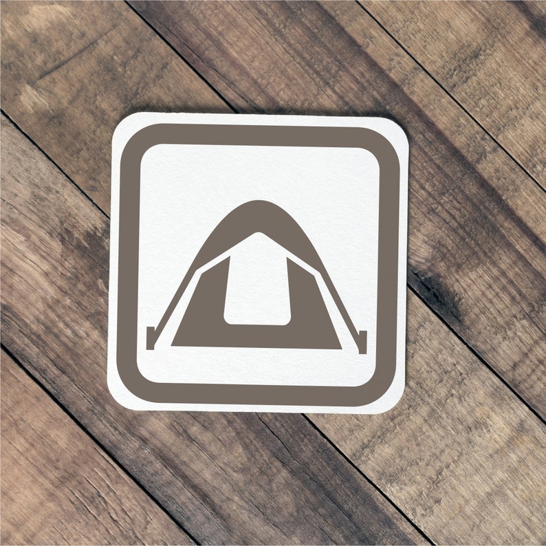 Tent Camping Sign One Happy Camper First Birthday Decorations Woodland ...