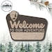 Welcome to Our Adventure Sign Laser Engraving Wedding Decor Forest Gift ...