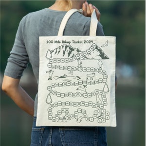 Hiking Tracker Printable Mileage Tracker 100 Mile Walking Tracker Wall ...