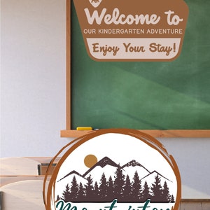 Kindergarten Welcome Sign National Park Decor Classroom Welcome Sign ...