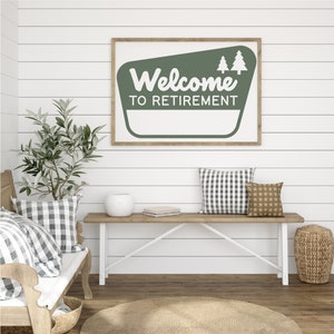 Welcome to Retirement Sign National Park Gift Retirement Party Decor ...