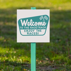 Welcome to the Races Sign SVG Welcome to the Racetrack Sign Racing Wall ...