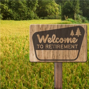 Welcome to Retirement Sign National Park Gift Retirement Party Decor ...