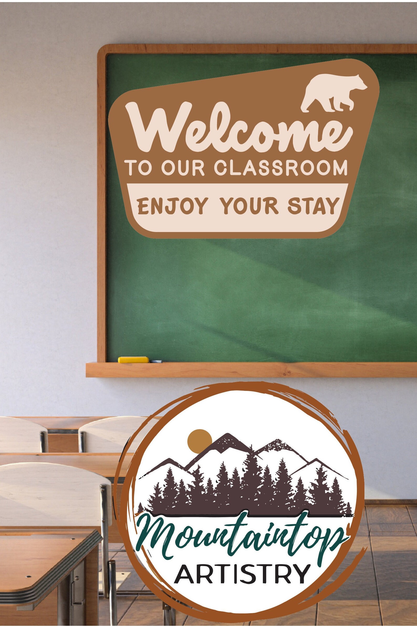 Welcome to Our Classroom Sign National Park Theme Class Decor Woodland ...