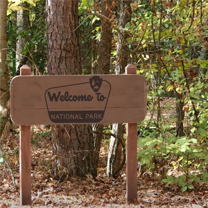 Customizable National Park Sign Editable Woodland Wall Art Nature ...