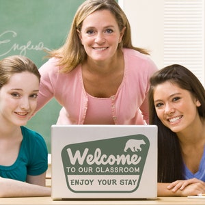 Welcome to Our Classroom Sign National Park Theme Class Decor Woodland ...