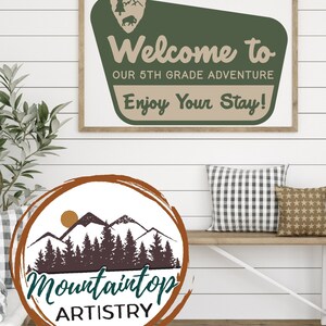 Classroom Adventure Sign National Park Theme Classroom Decor Adventure ...