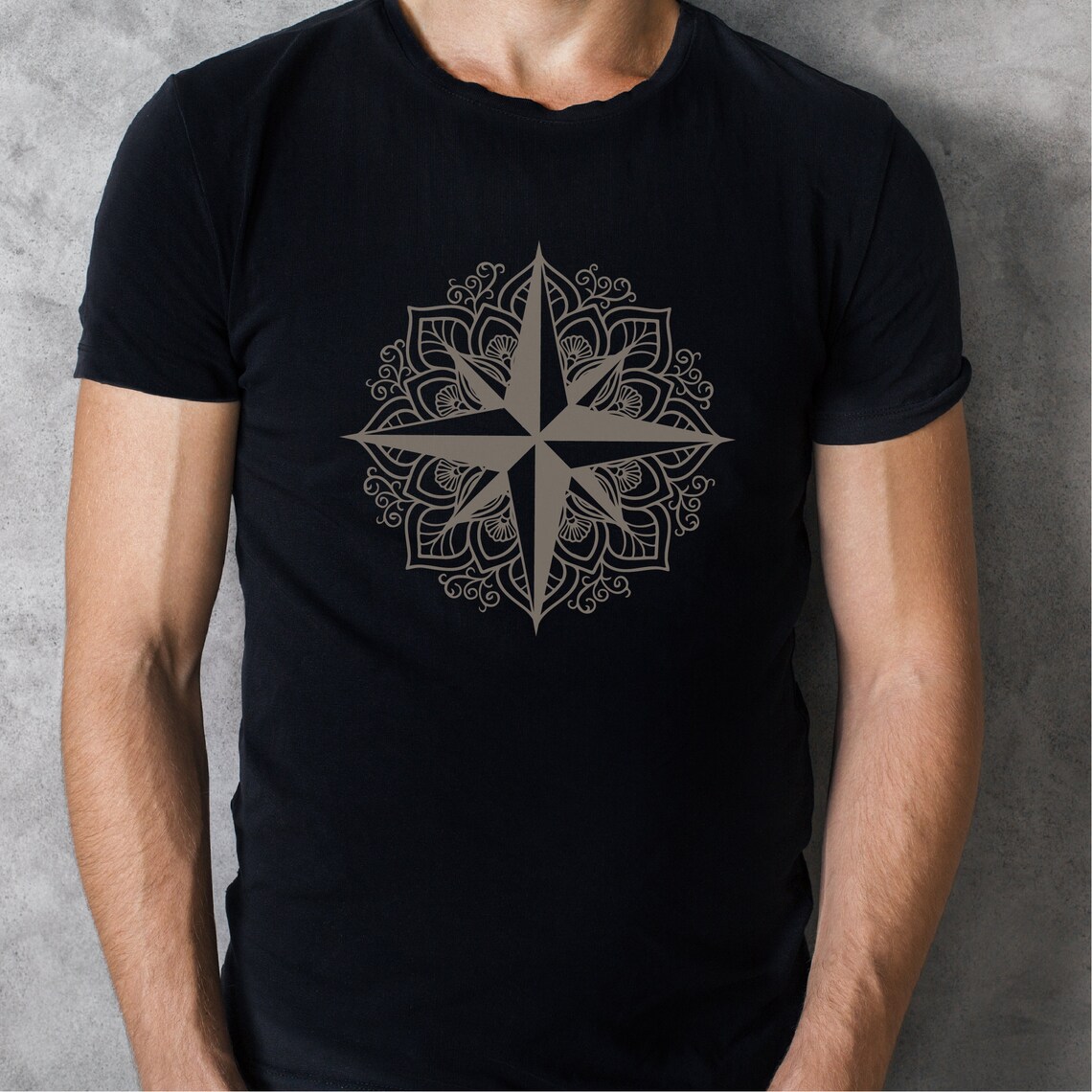 Mandala Compass Rose SVG Nautical Compass Compass Rose - Etsy