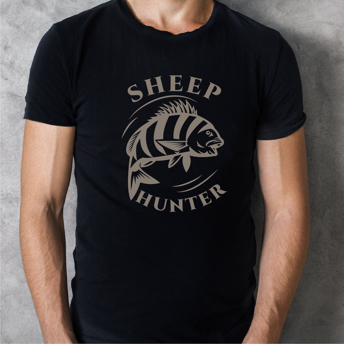 Sheepshead Hunter SVG Sheepshead Fishing Gift Ideas Fishing - Etsy