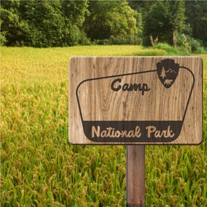 Customizable National Park Sign Editable National Forest Sign Camping ...