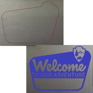 Welcome to Our Adventure Sign Laser Engraving Wedding Decor Forest Gift ...