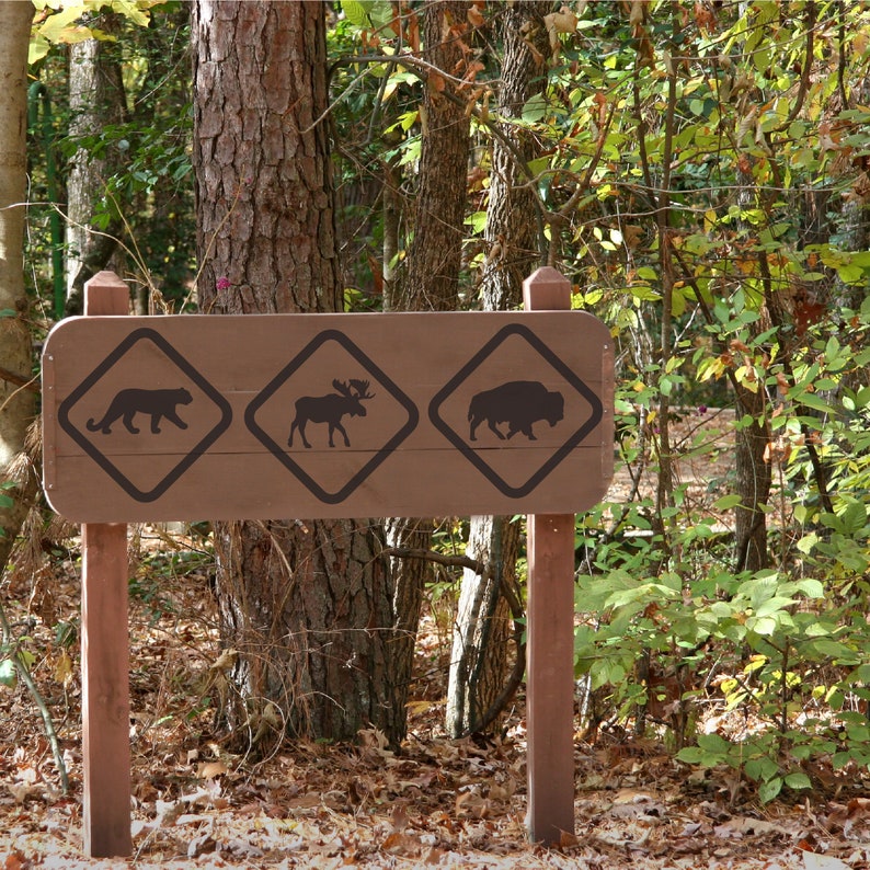 Wildlife Crossing Signs SVG Wildlife Conservation Animal - Etsy