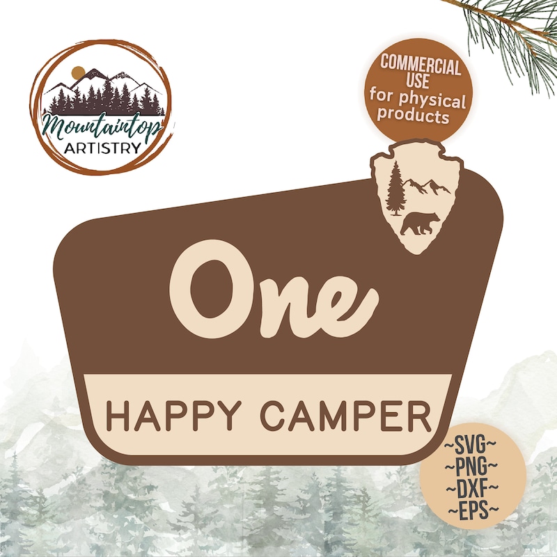 Happy Camper Svg - Etsy
