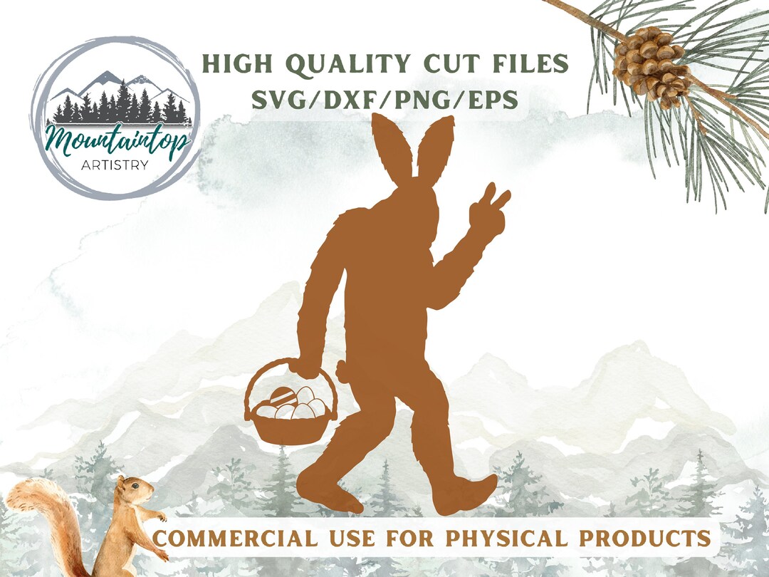 Sasquatch Gift Funny Bigfoot Easter Clipart Sasquatch Shirt PNG Teacher ...