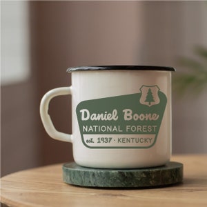 Daniel Boone National Forest Gift for Hikers Mountain Wall Art Kentucky ...