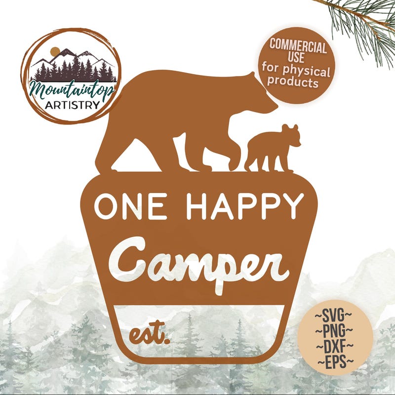 Happy Camper Svg - Etsy