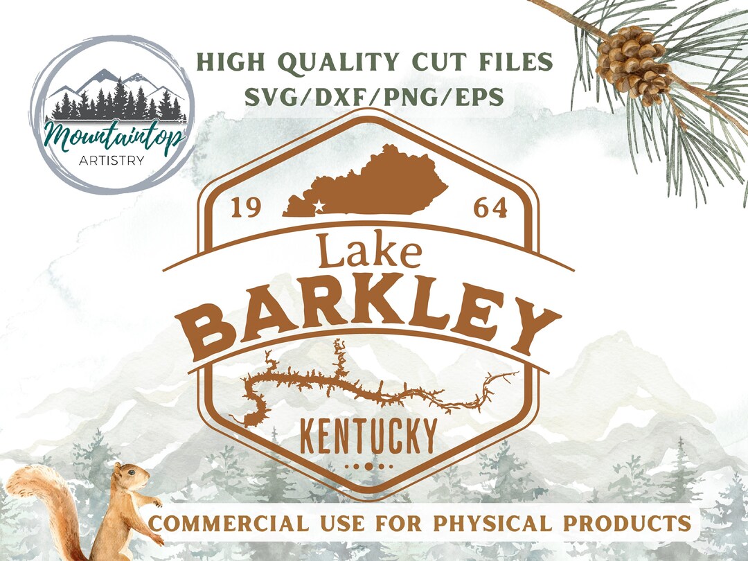 Lake Barkley Kentucky PNG Lake House Wall Art Kentucky Gift Lake ...