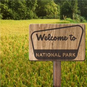 Welcome to National Park Sign Customizable Woodland Nursery Decor ...