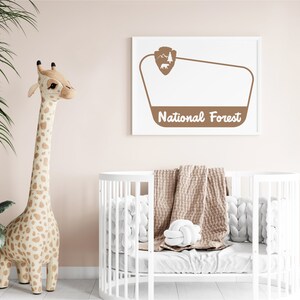Customizable National Forest Sign Woodland Baby Shower Camping Birthday ...