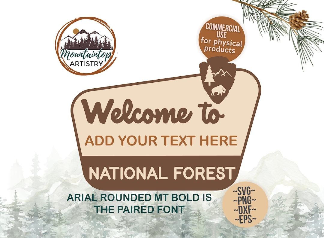 Woodland Baby Shower National Forest Sign Customizable Nursery Decor ...