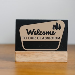 Welcome to Our Classroom Sign National Park Decor Teacher Gift Back to ...