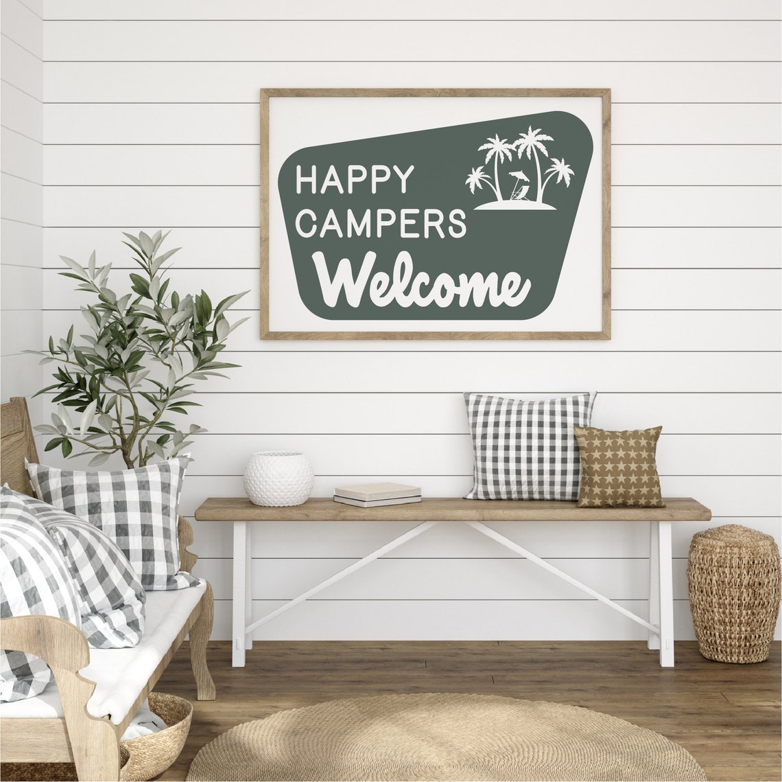 Happy Campers Welcome Sign National Park Welcome Sign SVG Beach ...
