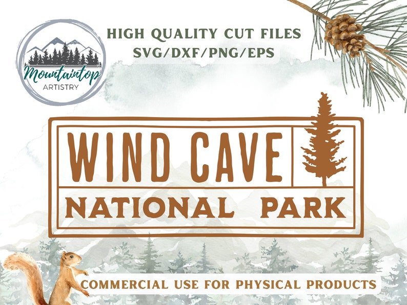 Wind Cave National Park SVG South Dakota Gifts Wind Cave - Etsy