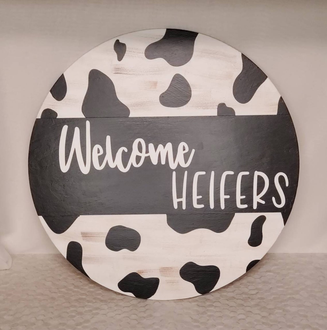 Welcome Heifers Cow Door Hanger - Etsy