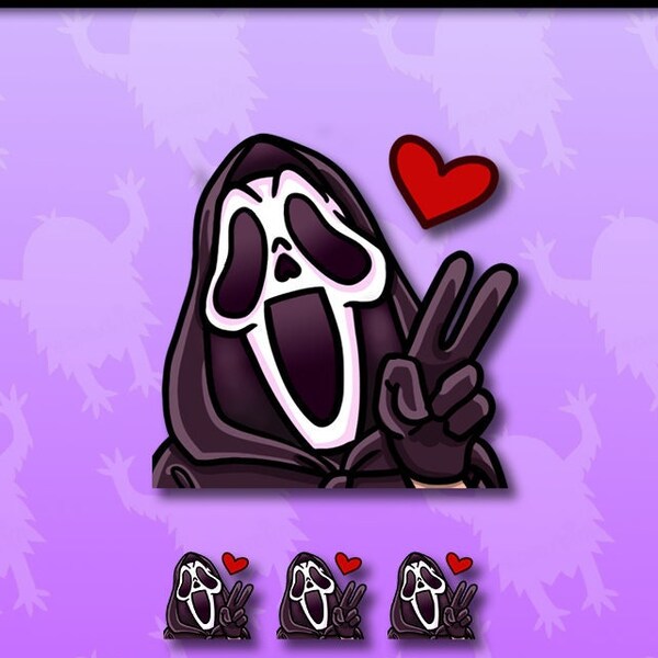 Cute Pink Ghostface Emotes - Etsy