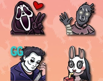 Dead by Daylight Twitch Emote Pack (michael Meyers, Ghost Face ...