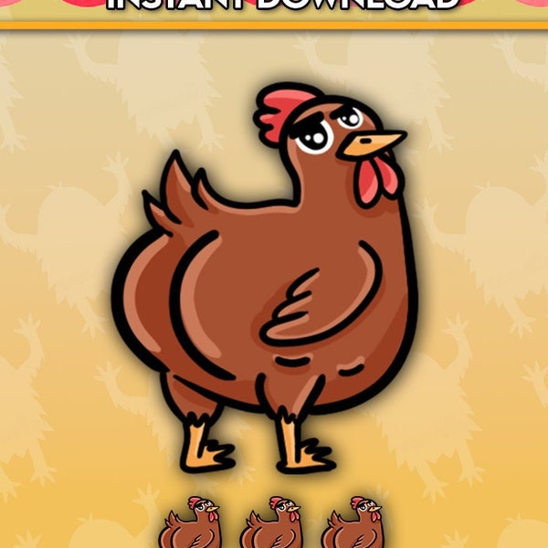 Chicken Butt Emote - Etsy