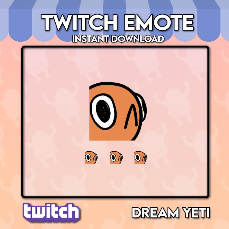 Steve Le Poisson Twitch Emote - Etsy