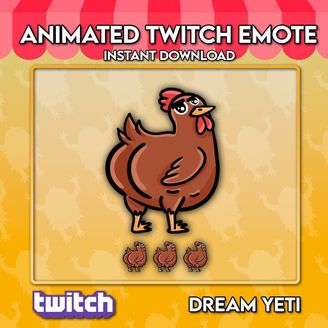 Twerking Chicken Emote for Twitch - Etsy