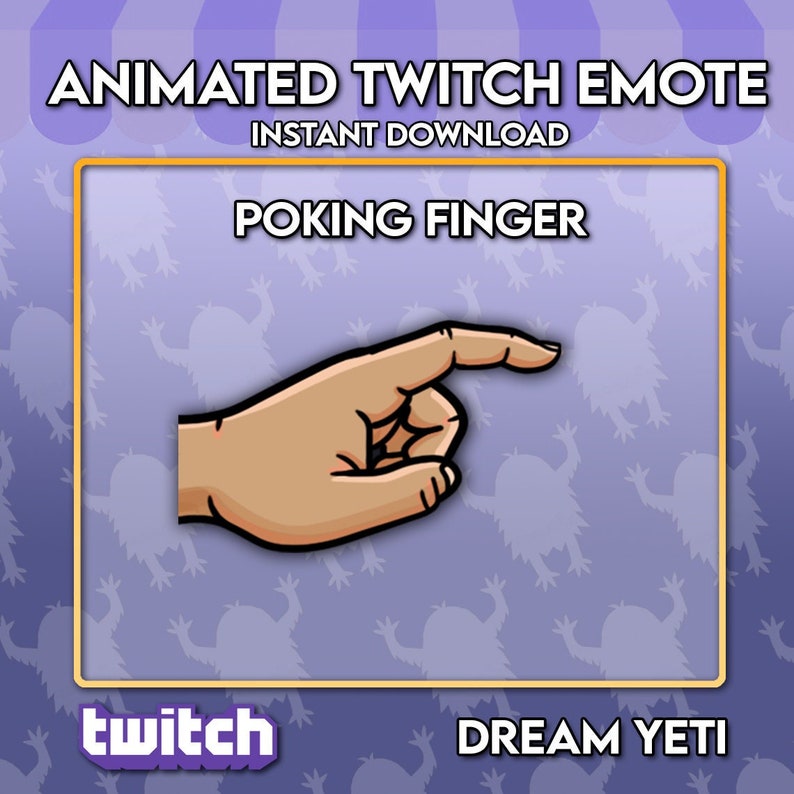 Two Left and Right Poking Finger Animated Twitch Emotes - Etsy