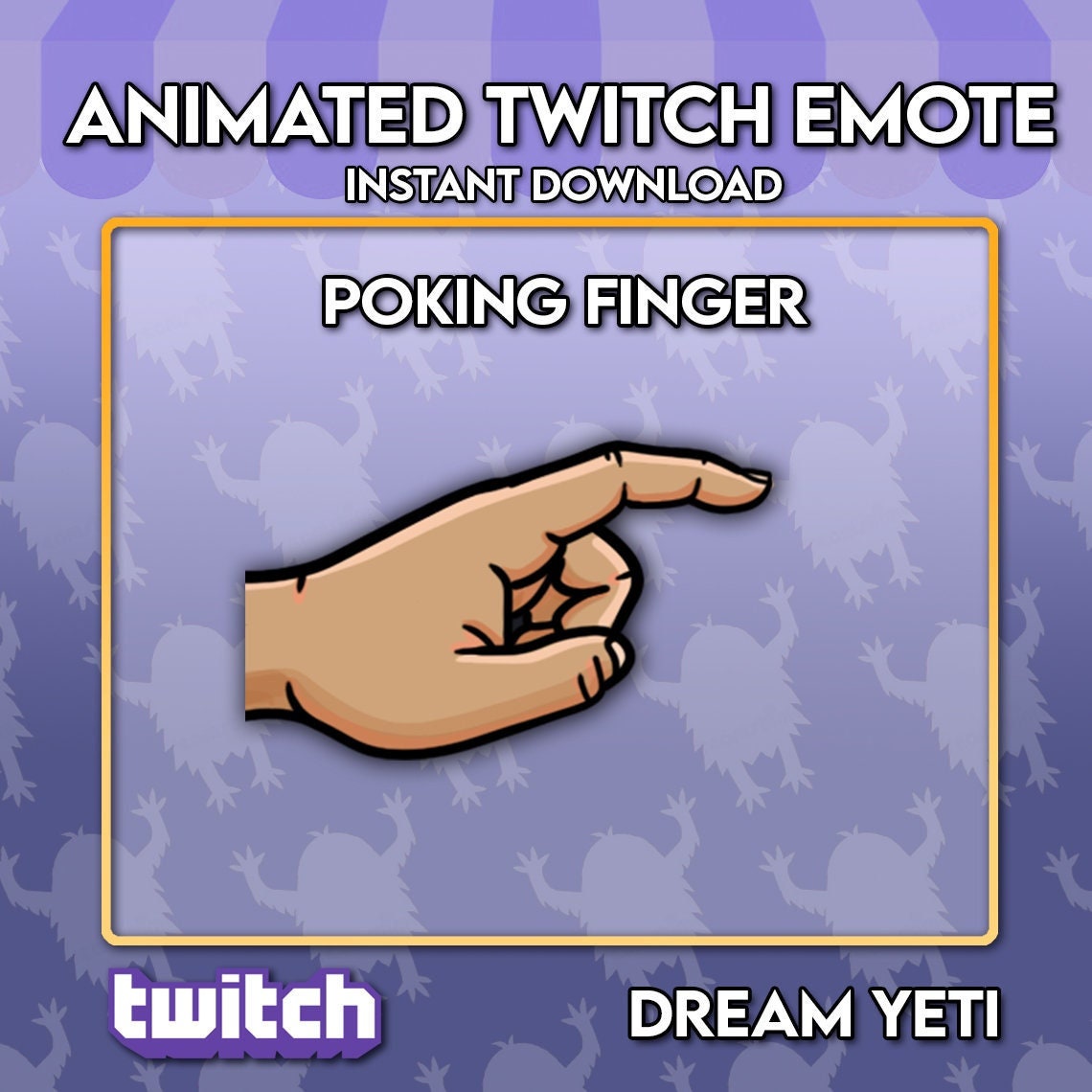 Two Left and Right Poking Finger Animated Twitch Emotes - Etsy