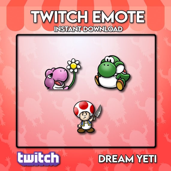 Super Mario Emotes - Etsy